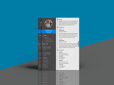 Modern Minimal Resume/CV Design Template by Kornel Hawee on Dribbble