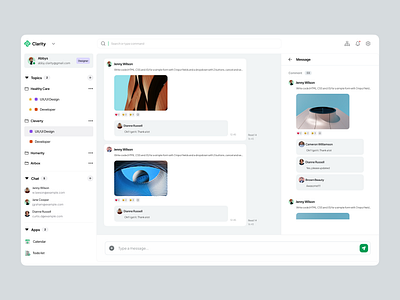 Collaboration Tool Dashboard by Abbys Studio - UX/UI Design on Dribbble