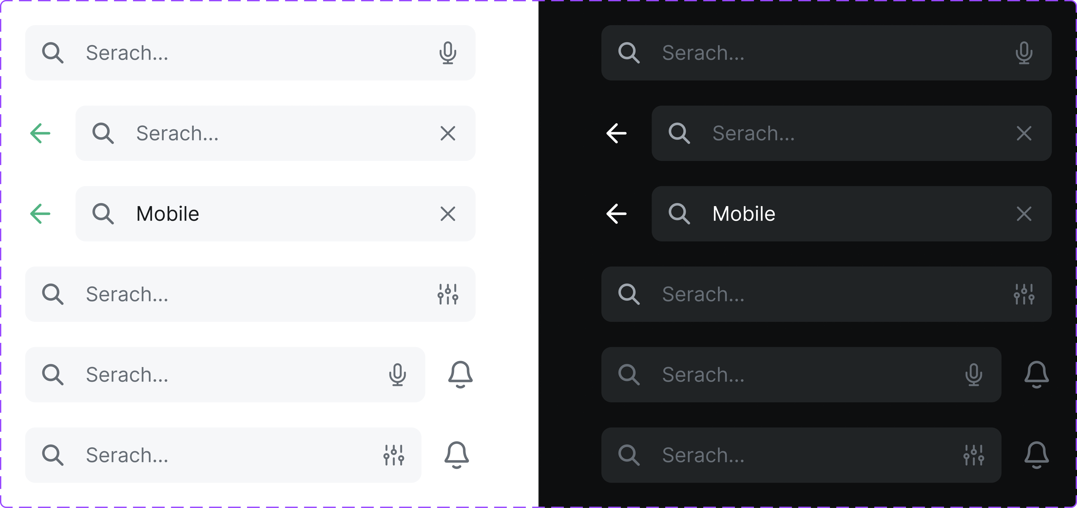 Mobile Search Bars by AkbaraliKhasanov on Dribbble
