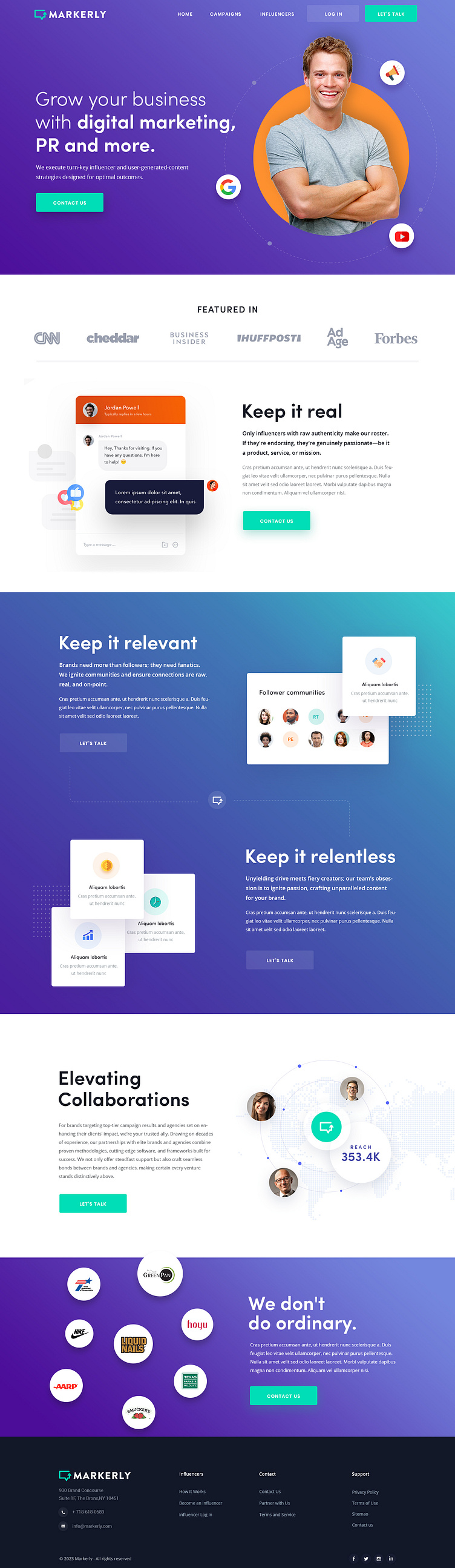 Marketing Agency By Studiospace On Dribbble