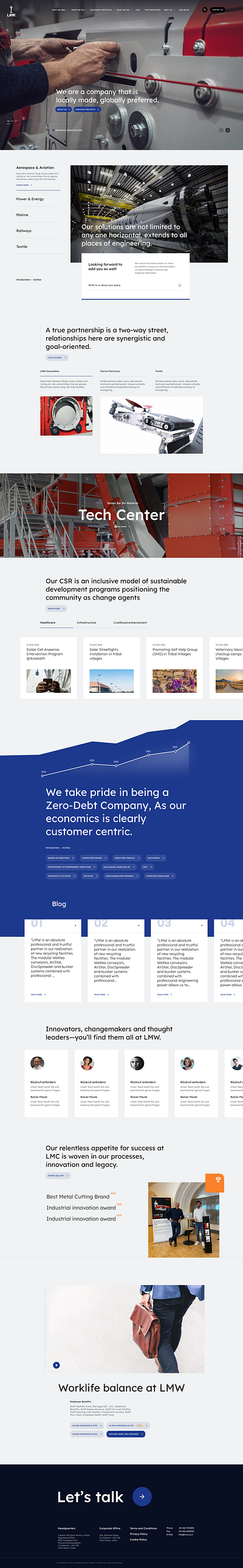 LMW Website Design by Bhumik Parmar on Dribbble
