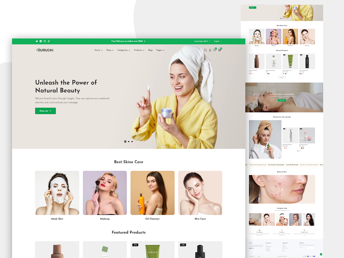 Cosmetic Website designs, themes, templates and downloadable graphic ...