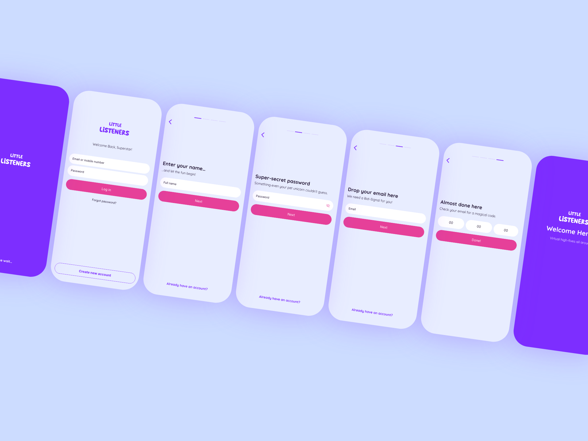 Kids Podcast App UI by Camilla Dam on Dribbble