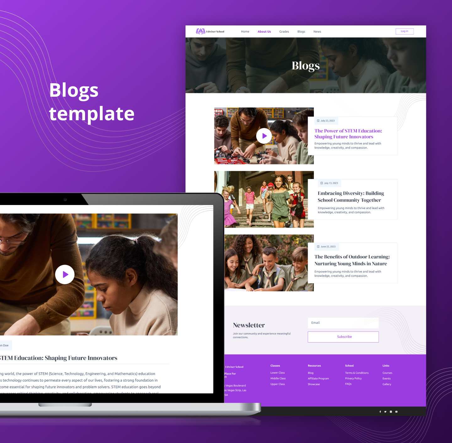 Moodle - School Moodle Template by Edwiser RemUI on Dribbble