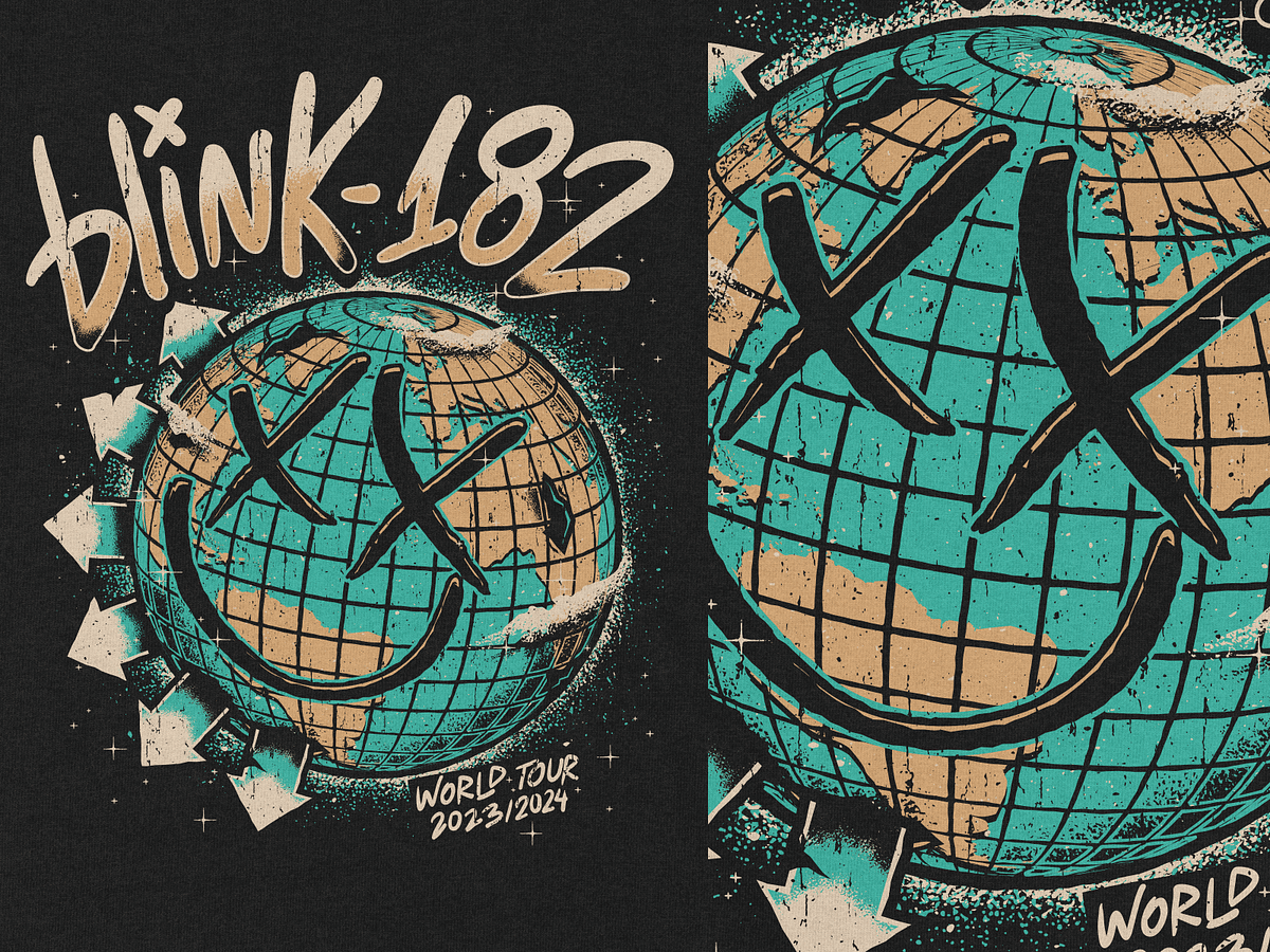 Blink-182 – Smiley World Tour by Vinicius Gut on Dribbble