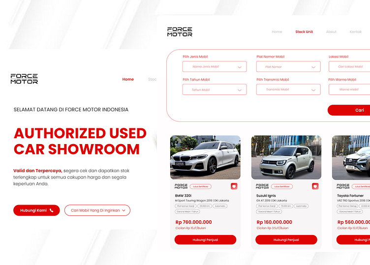 FORCE MOTOR WEBSITE by Reza Firmansyah on Dribbble