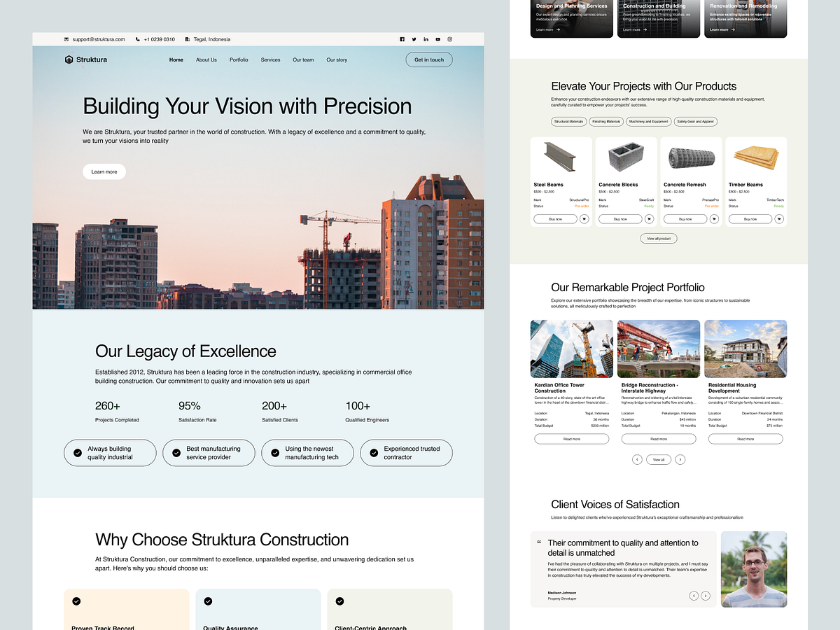 [Live🔥] Struktura - Construction Company Website Design by Somesquare ...