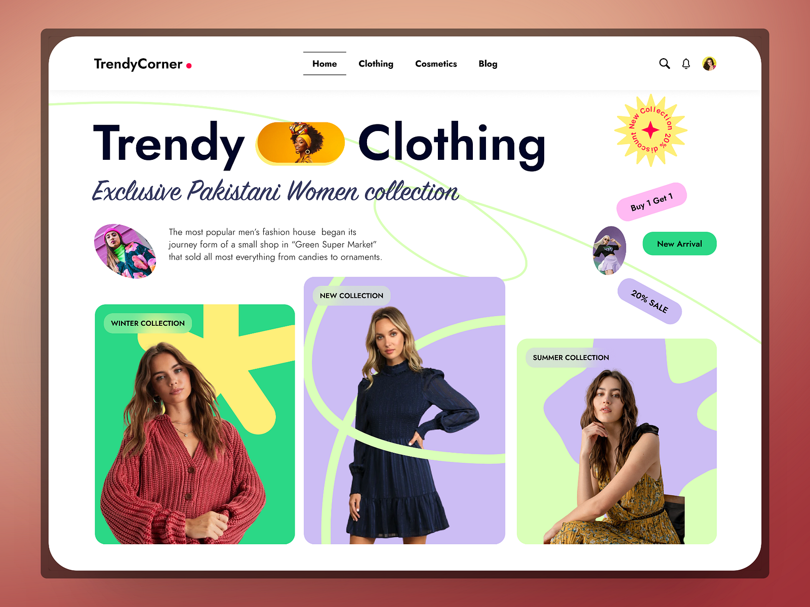 Women trendy clothing website by Israt Jahan on Dribbble
