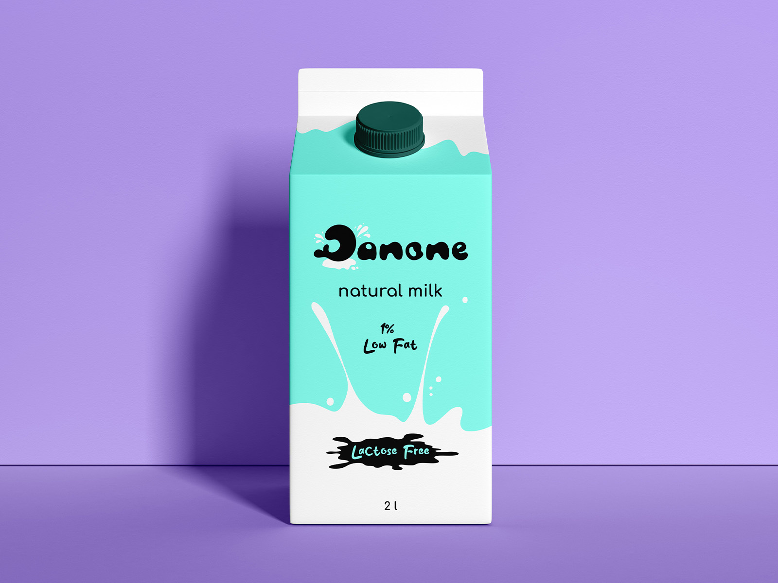 Danone Rebranding / Milk packaging by Sarra Louzri on Dribbble