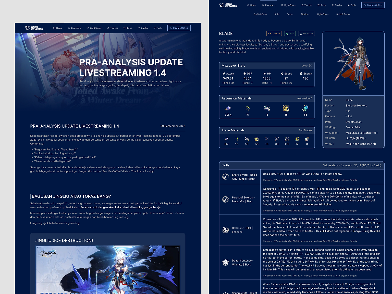 Honkai Star Rail Wiki & Database by David Nathaniel on Dribbble