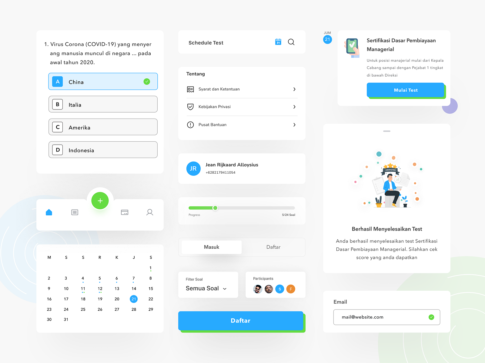 Quiz App - Ui UX Component by Sulton handaya for Pelorous on Dribbble Quiz App - Ui UX Component by Sulton handaya for Pelorous on Dribbble