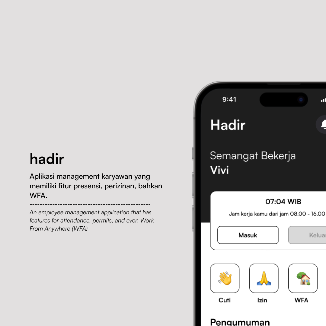 Hadir - Presence App by menara lintang on Dribbble