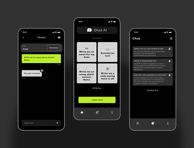 Chat AI Template by Kate Iva on Dribbble