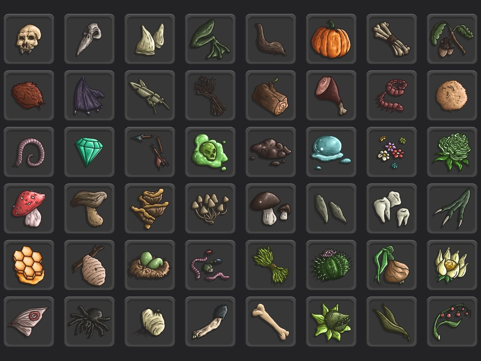Earthly Loot RPG Icon Pack by 2D Game Assets on Dribbble