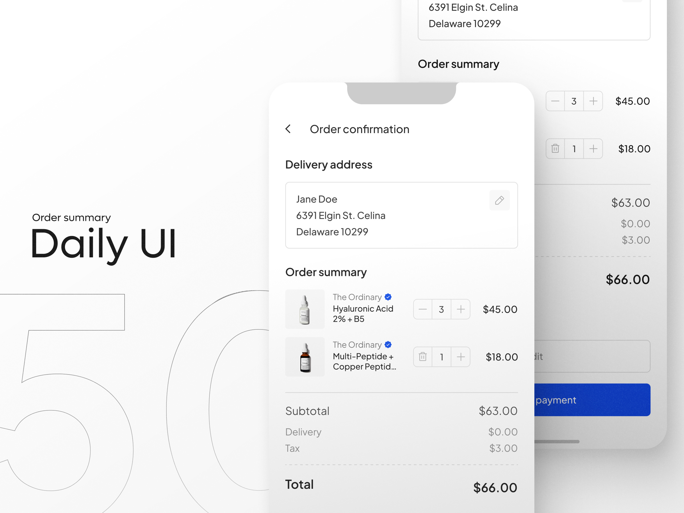Daily UI #50 - Order summary by Veronica K on Dribbble