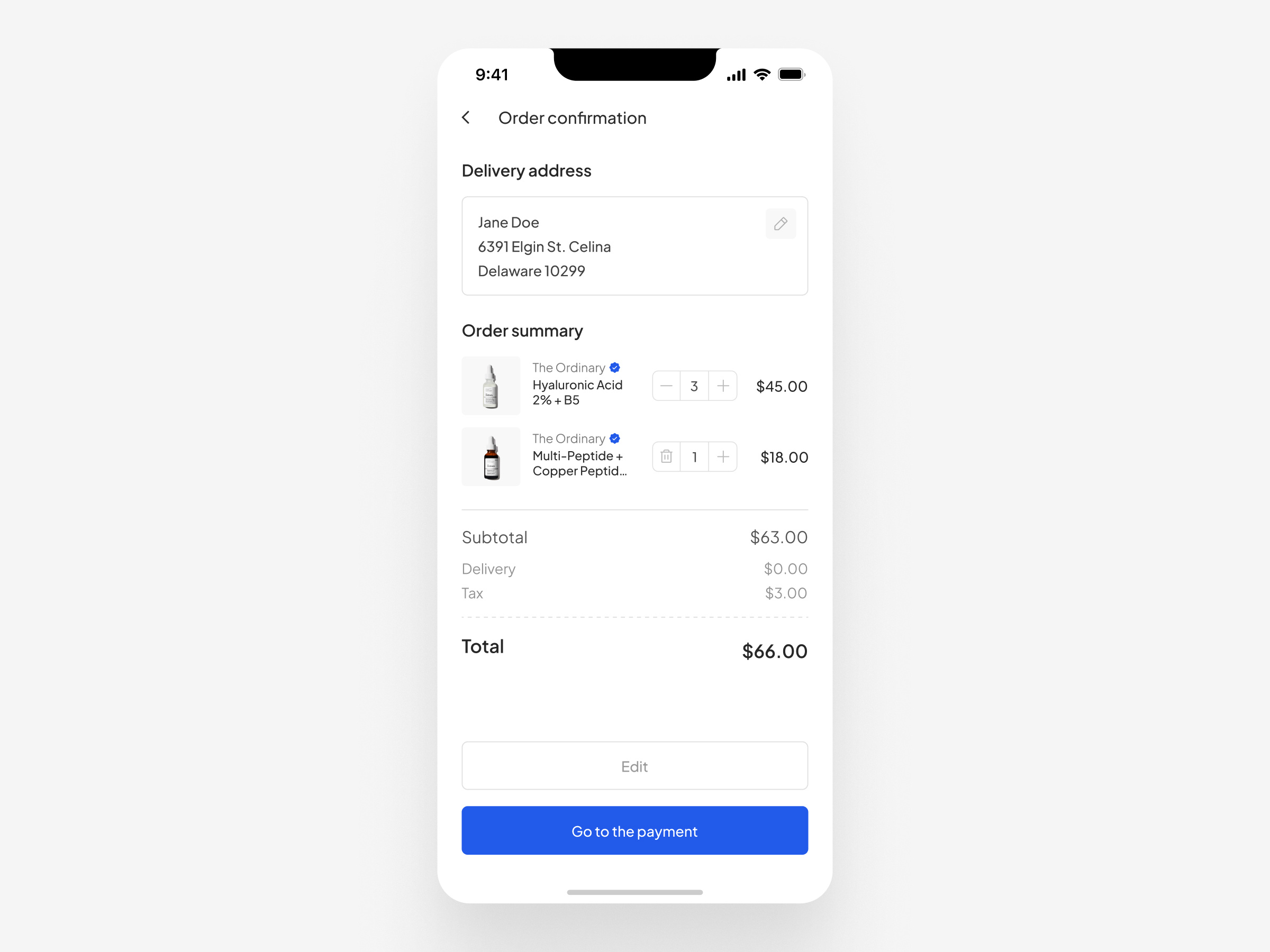 Daily UI #50 - Order summary by Veronica K on Dribbble