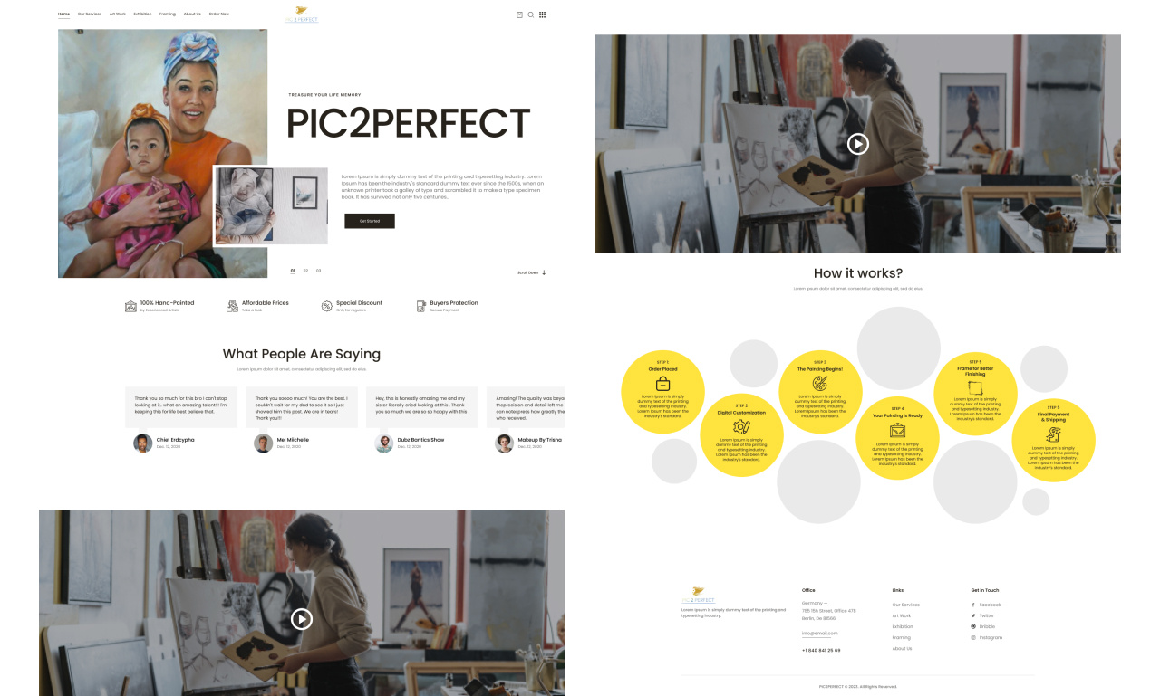 ART Website UI Design by Mansi Bhalani on Dribbble