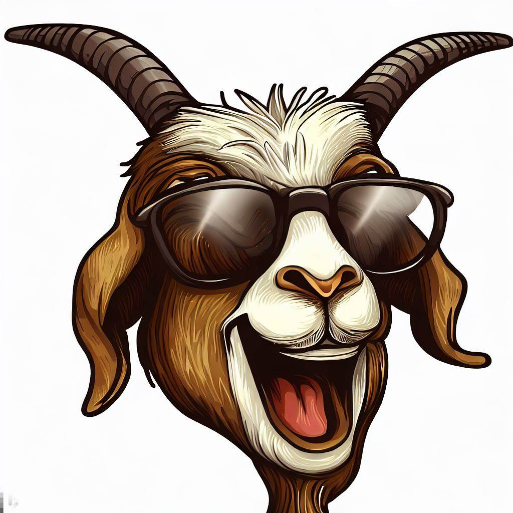 Laughing GOAT | Cartoon Character | tracingflock by tracingflock on ...