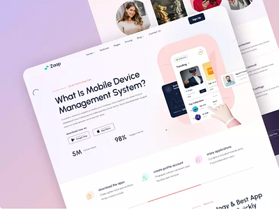 Management Landing Page designs, themes, templates and downloadable ...