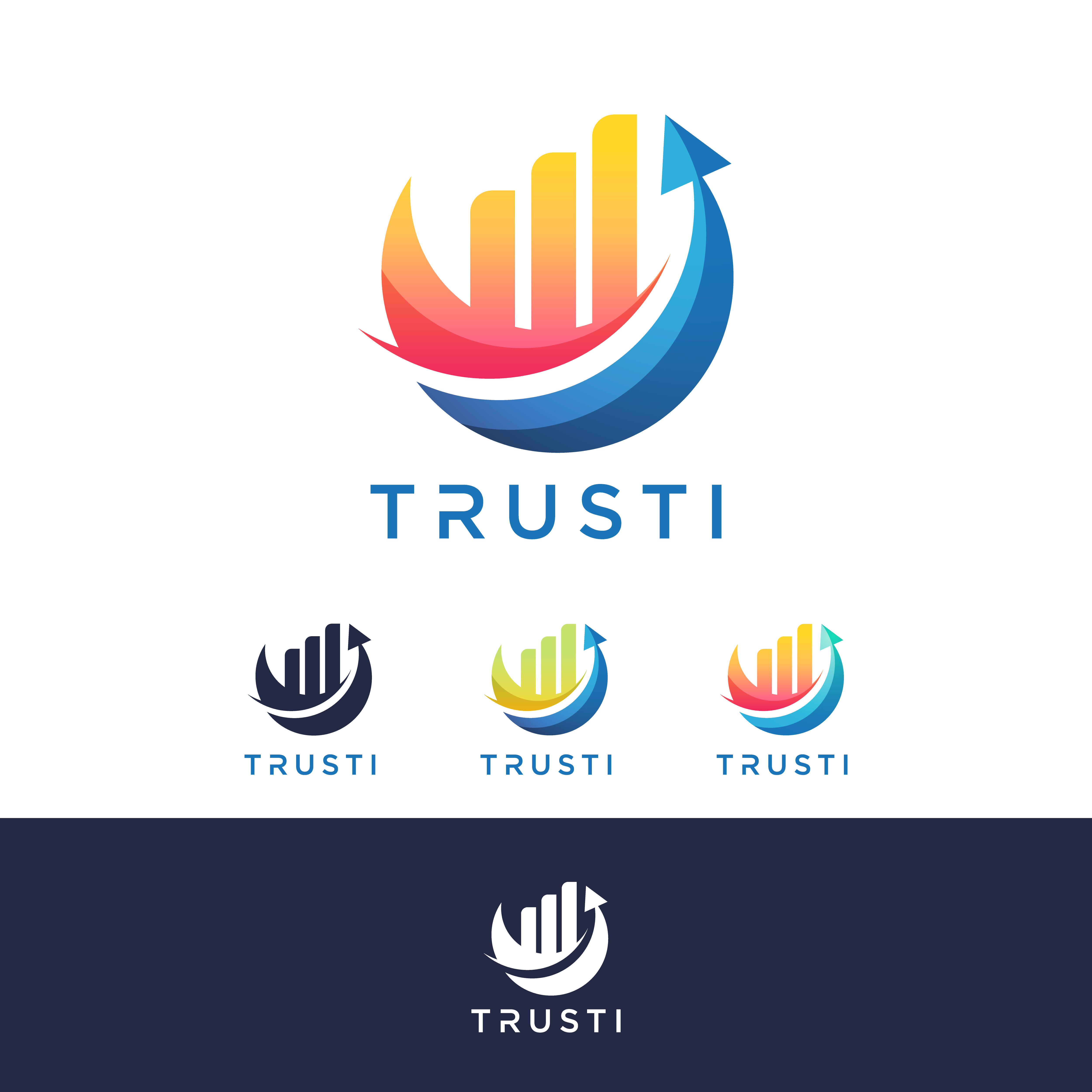 Trusti Logo by Mehedi Talukdar on Dribbble