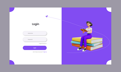Student Login Page by Vishak Krishna on Dribbble