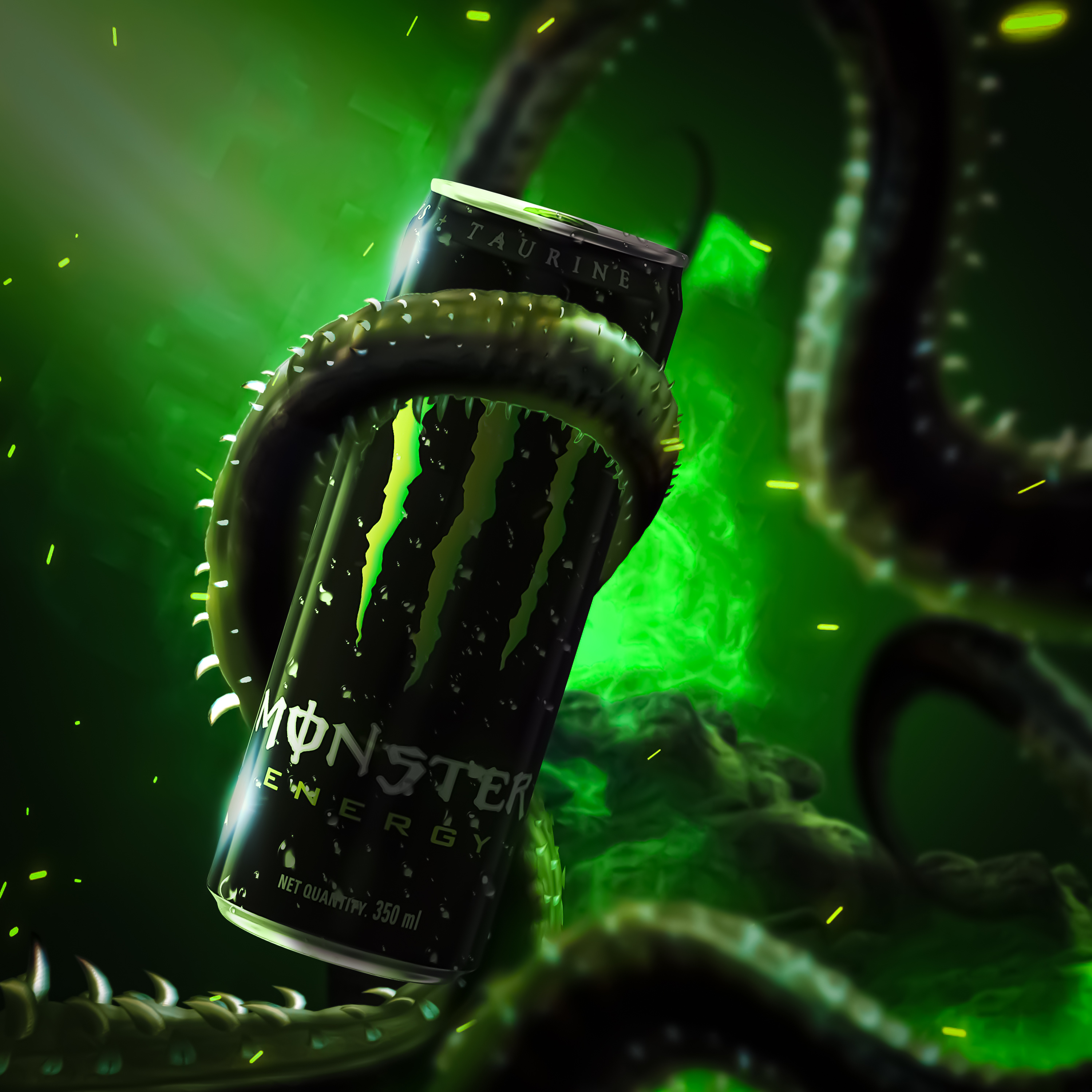 MONSTER DRINK POSTER MANIPULATION DESIN by Zohaib Ahmed on Dribbble