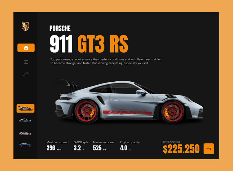 Porsche Modern UI by Ghostdesigns on Dribbble