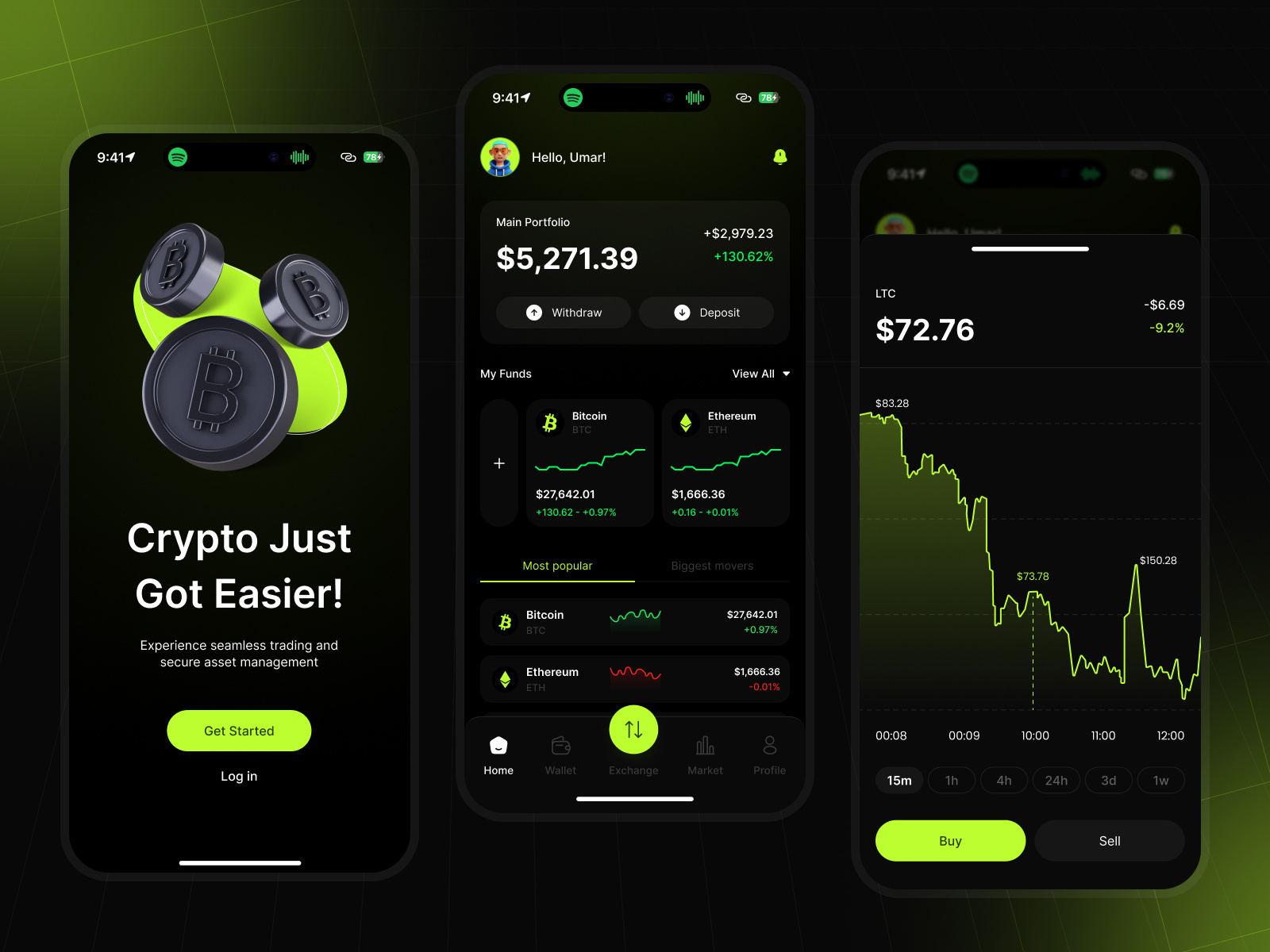 Crypto Trading App 🔥 by Quecko Inc. on Dribbble