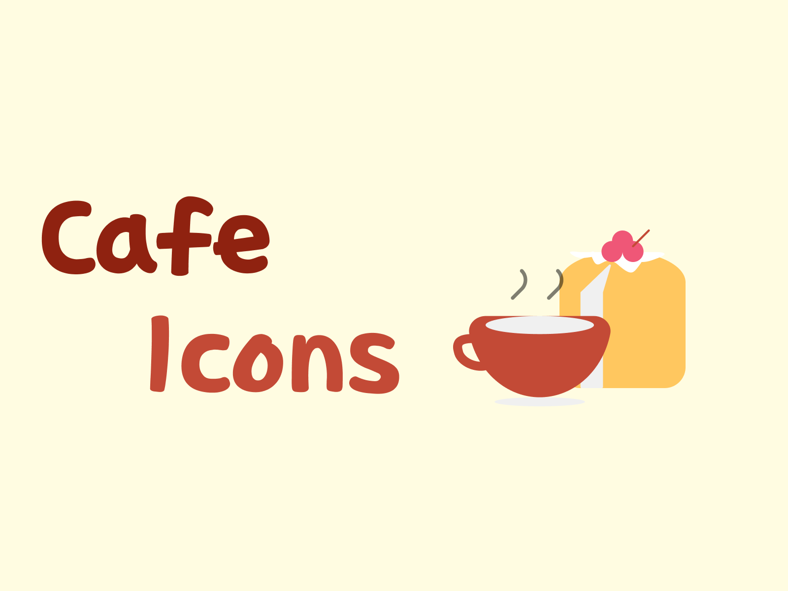 Mini Cafe Icon Set By Happy Ui World On Dribbble