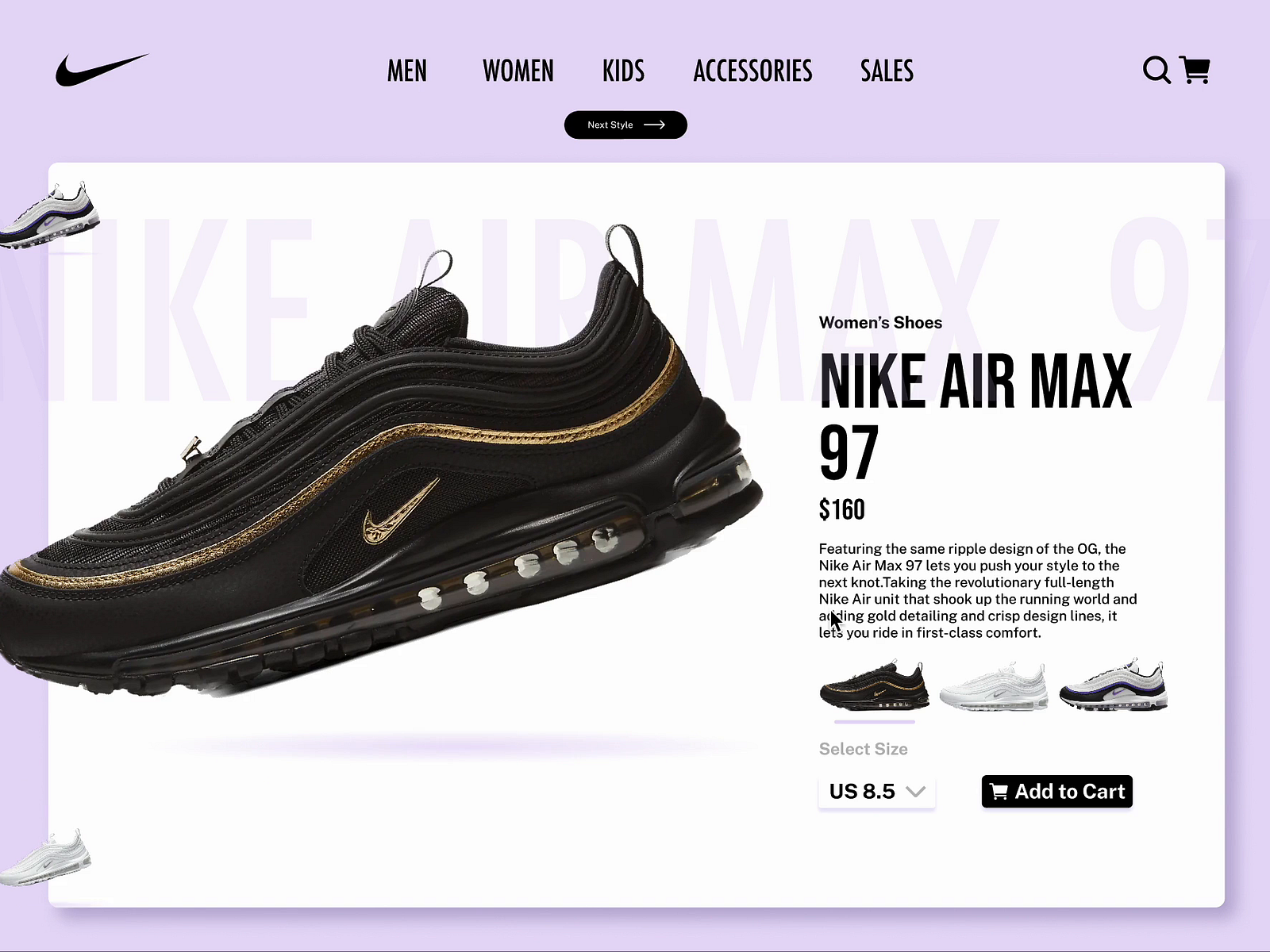 Sneakers Landing Page UI Design by Saumya Dabas on Dribbble