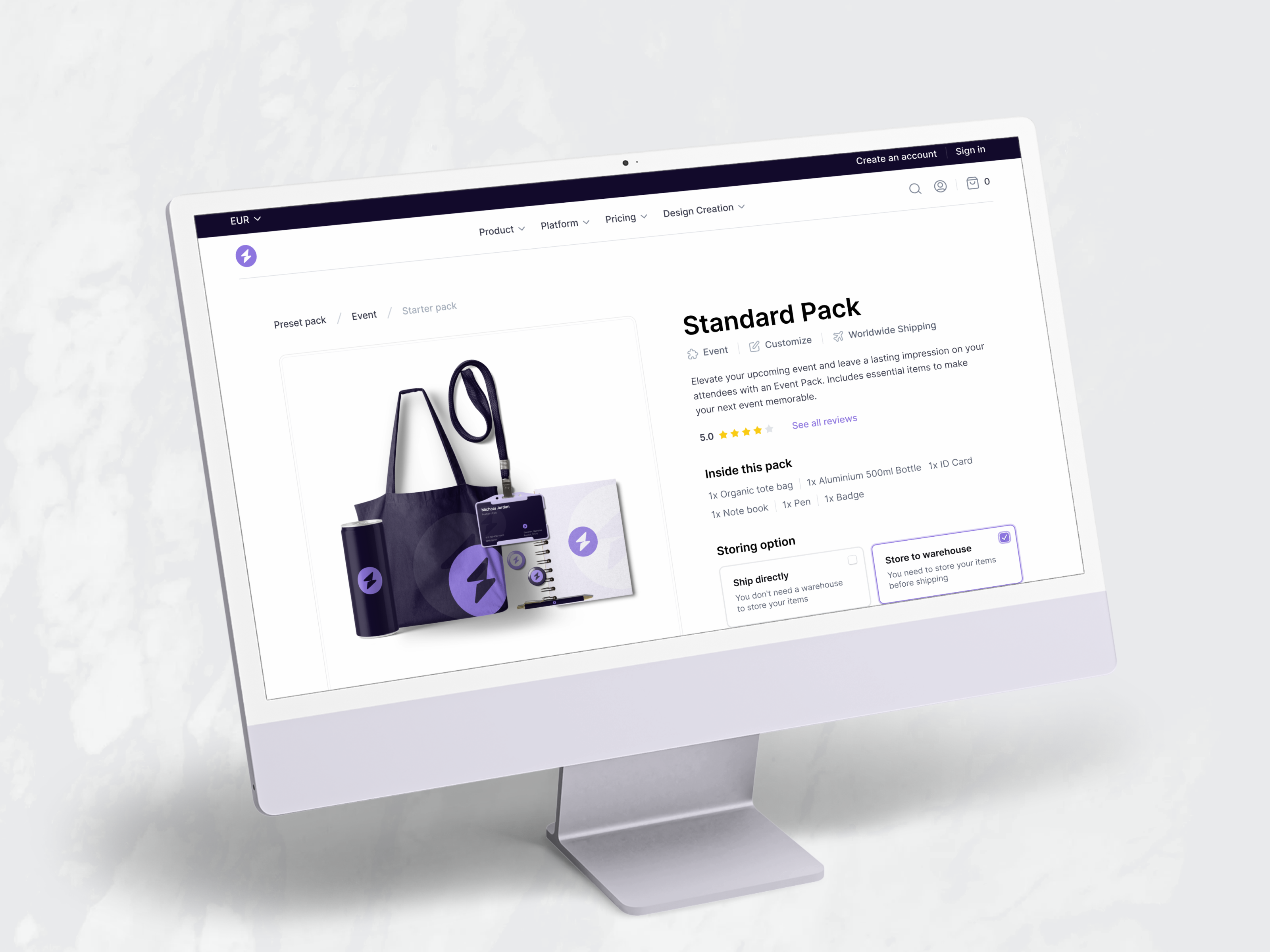 Merch Website – Merch Pack Details by Firman JP for Vektora on Dribbble