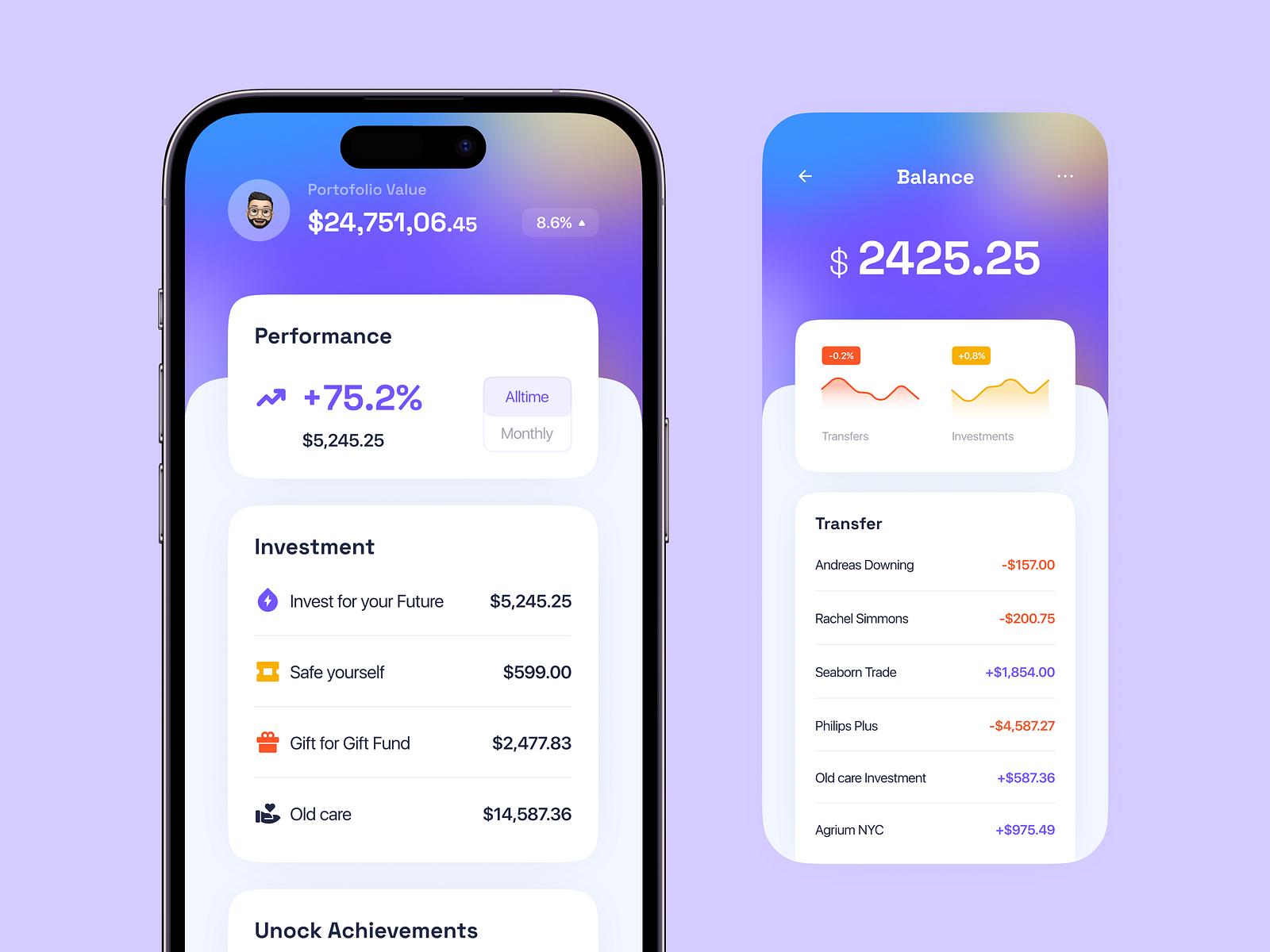 Finance App UI Design by Mahmudul Hasan Manik for Devignedge Design ...