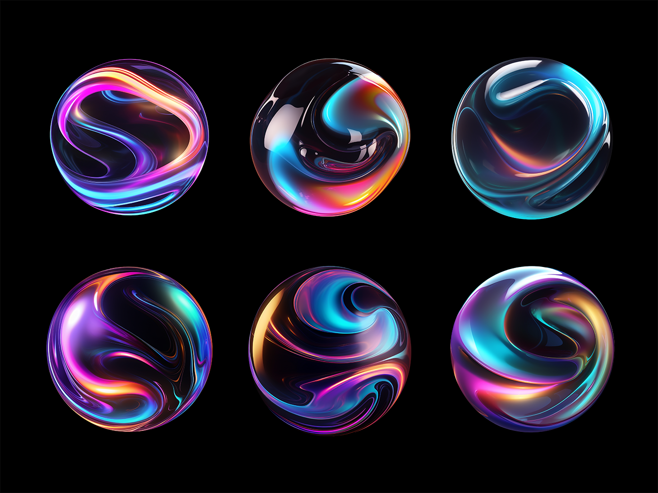 Colorful liquid blob shapes by Paul Rover on Dribbble