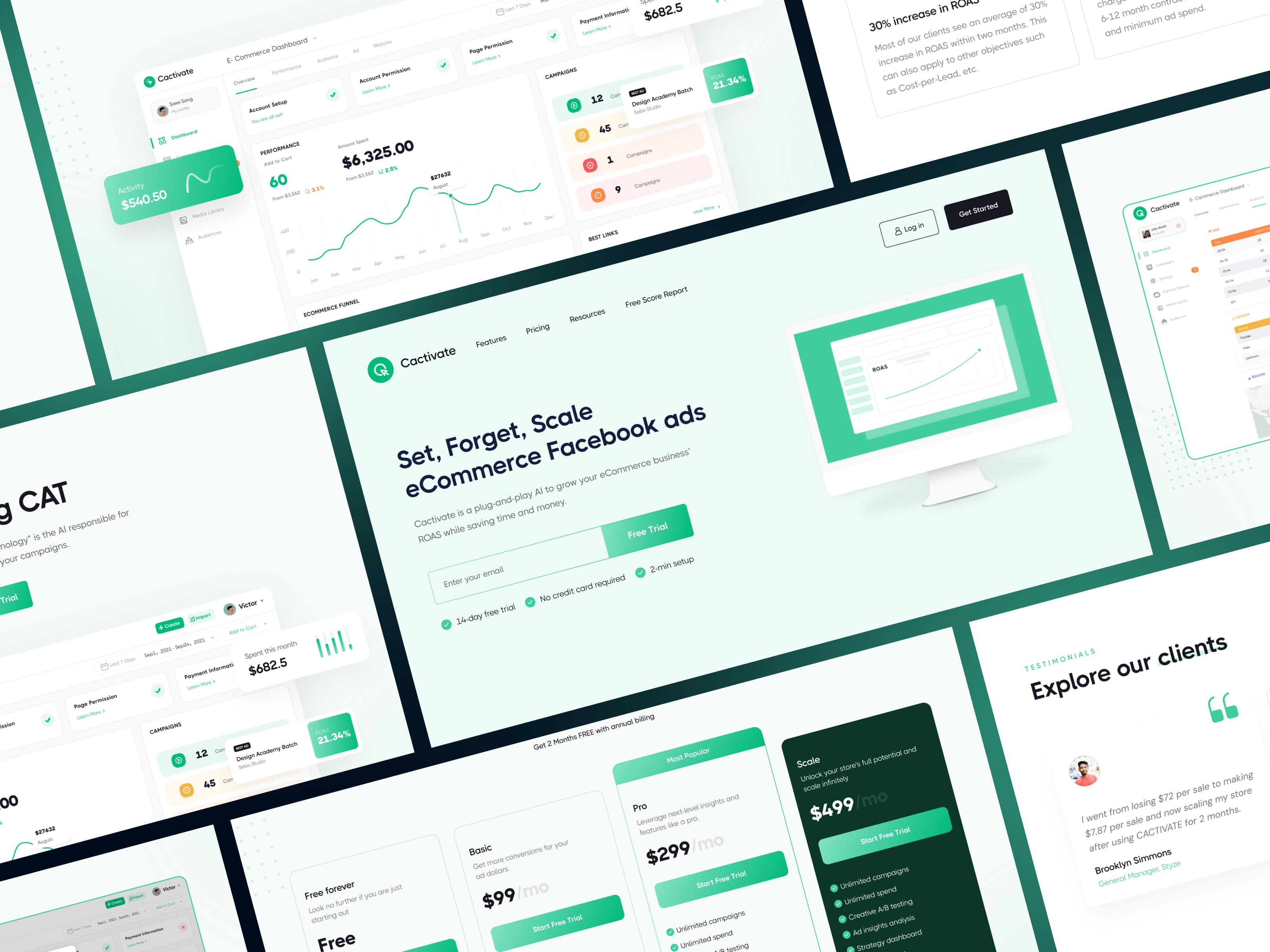 E-commerce Ads AI SAAS Website: Modern, Clean & Minimalistic UI by ...