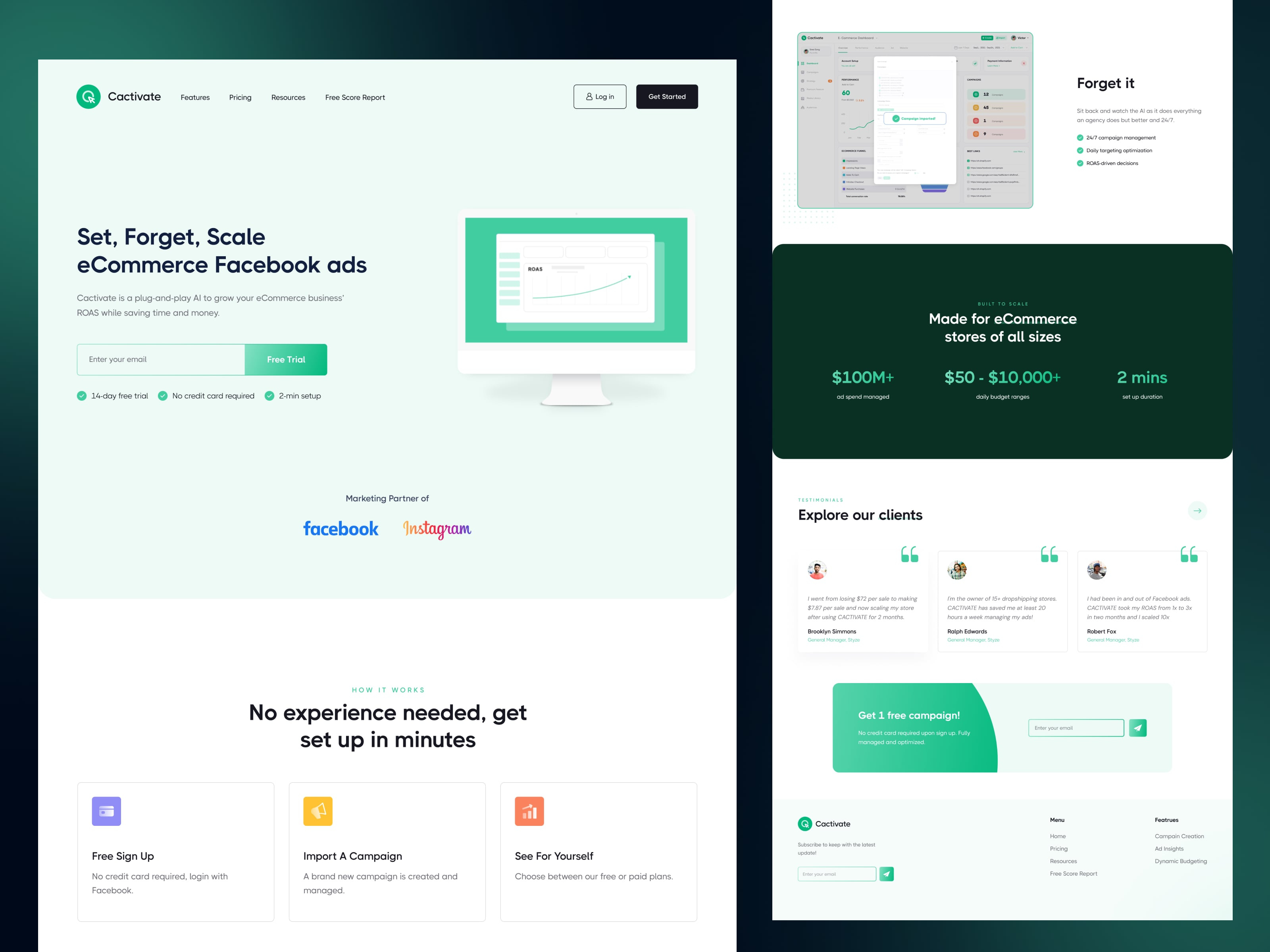 E-commerce Ads AI SAAS Website: Modern, Clean & Minimalistic UI by ...
