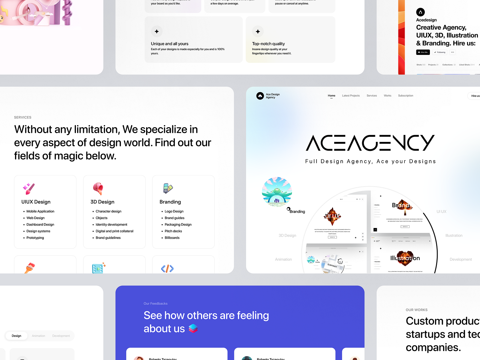 Ace Website - Landing page by Amir Baqian for Ace Design on Dribbble