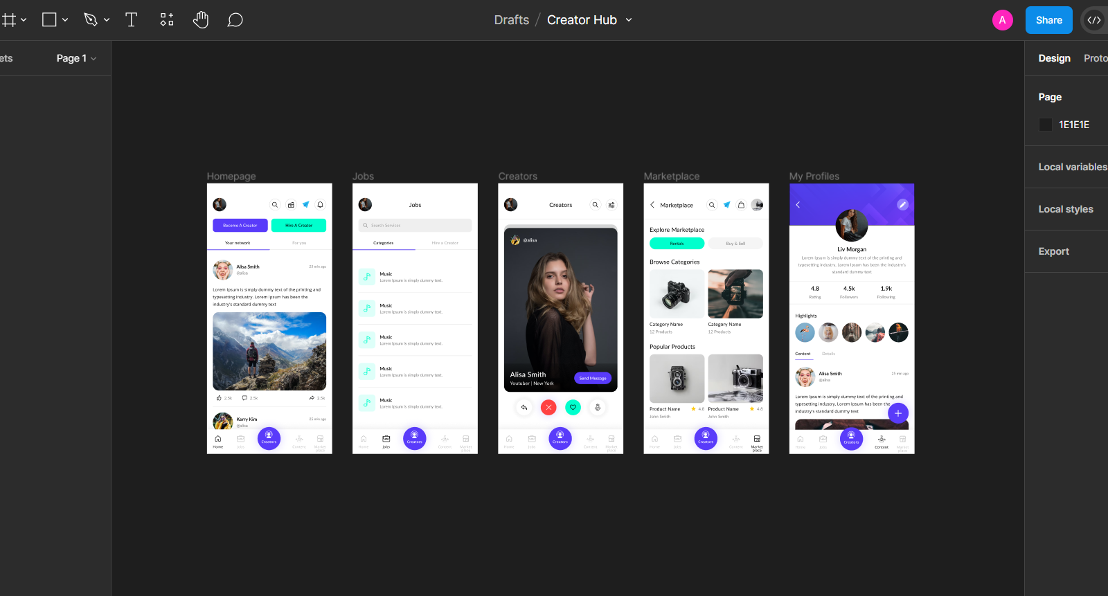 Creator Hub Design by Muhammad Zafar Sani on Dribbble