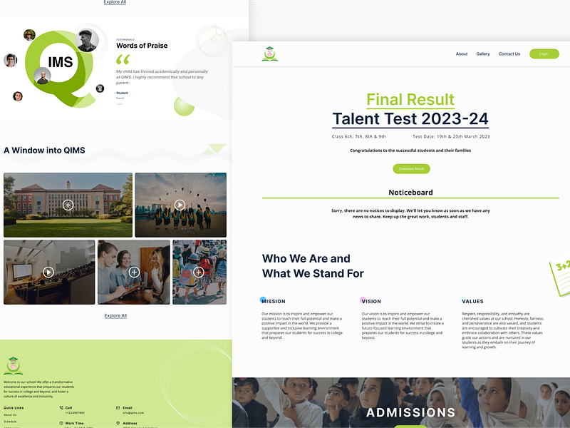 School Website designs, themes, templates and downloadable graphic ...