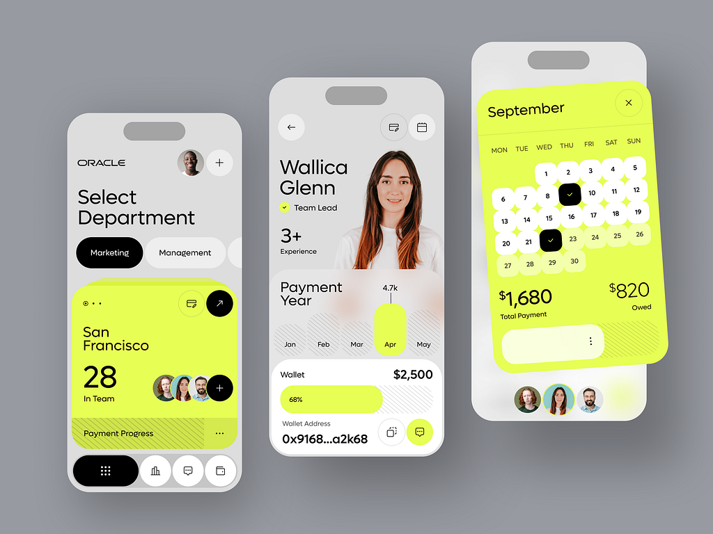 Oracle Payroll Salary Management App By Jack R For Rondesignlab ⭐️ On Dribbble