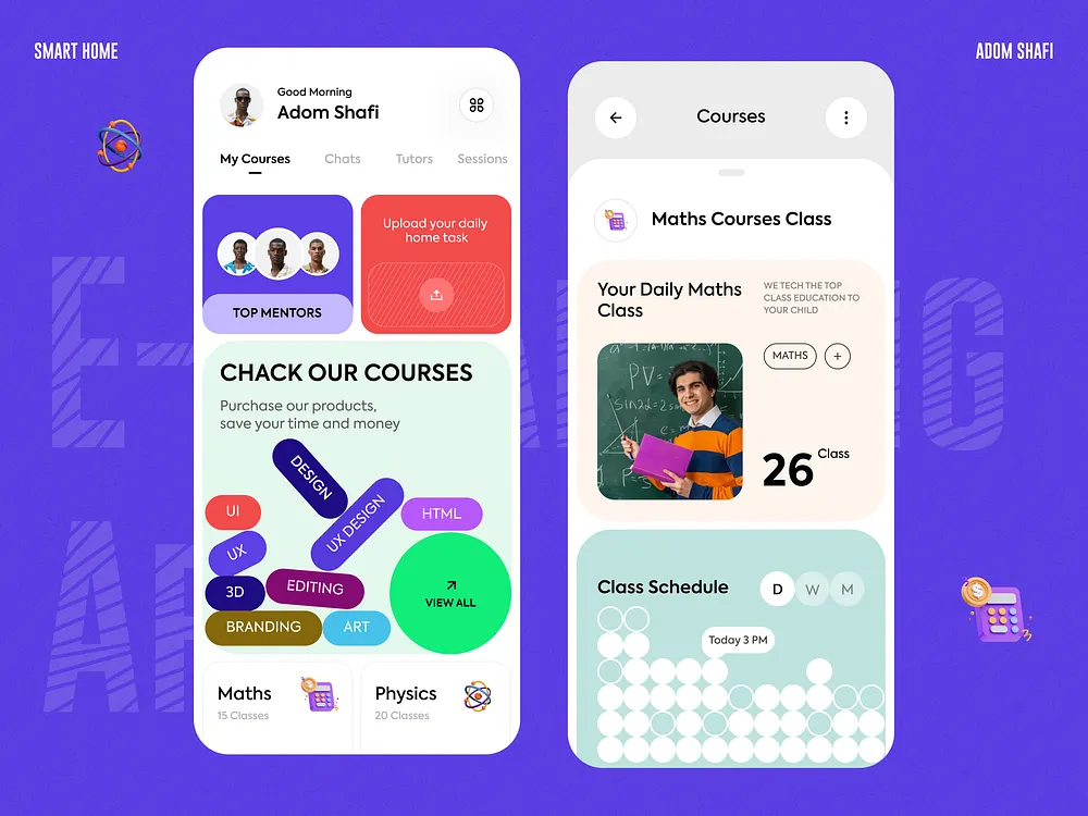 Elearning App designs, themes, templates and downloadable graphic ...