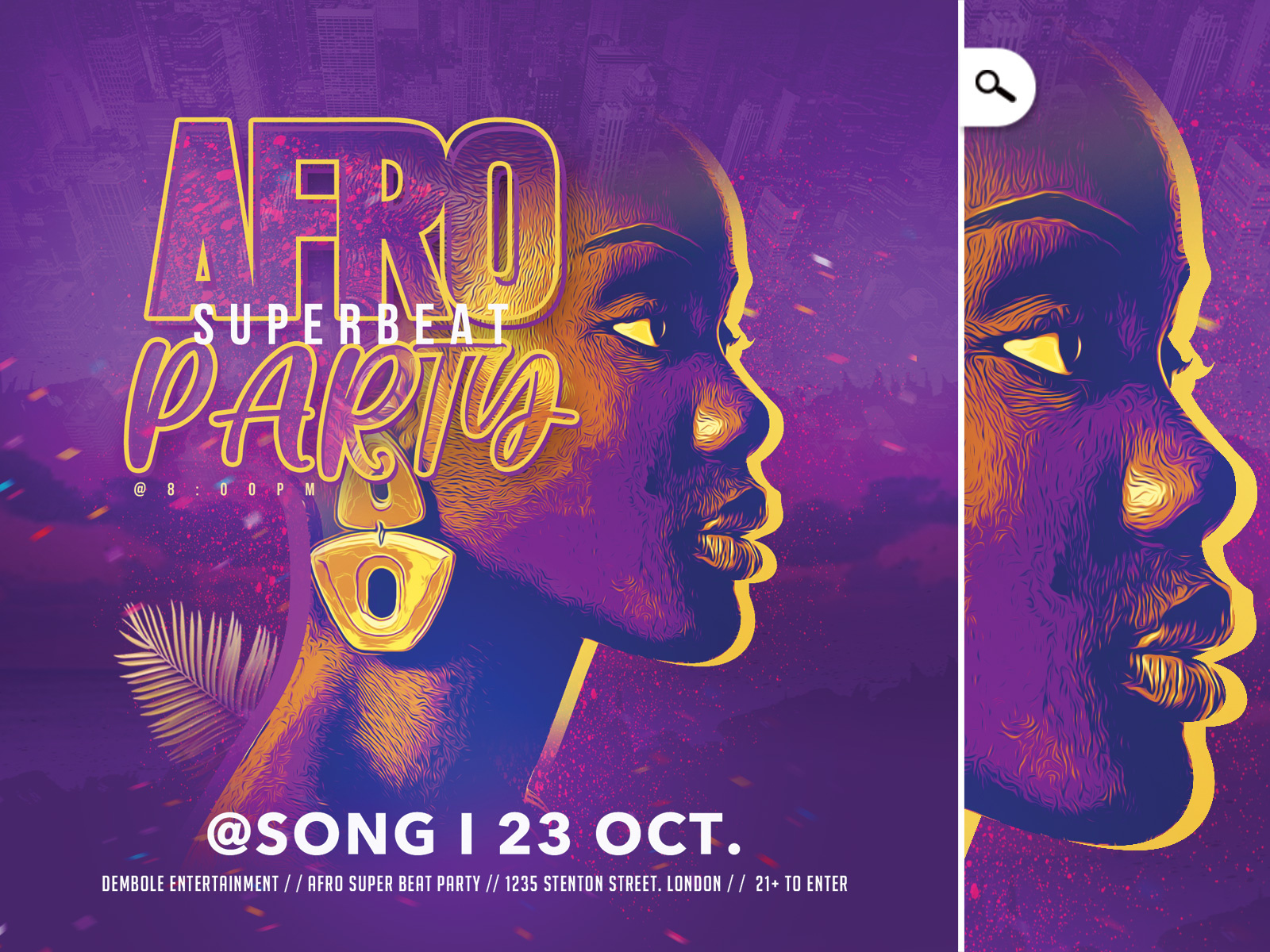 Afro Super Beat Party by n2n44 on Dribbble