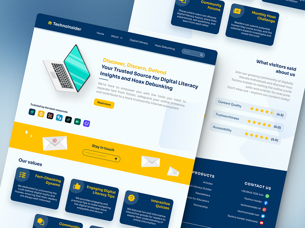 Blue Yellow Web Design designs, themes, templates and downloadable ...