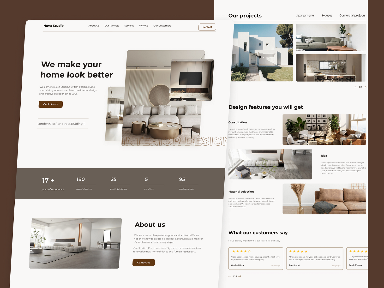 Nova Studio | Landing Page by Adriana J. on Dribbble
