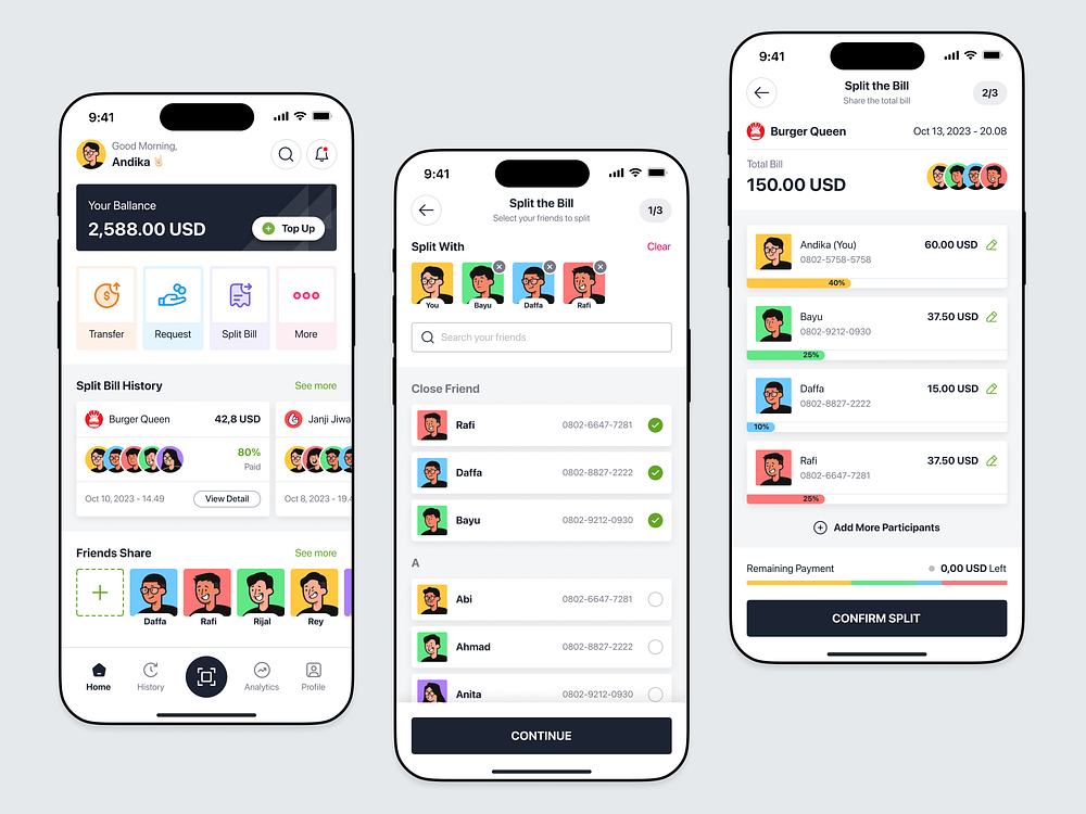 Browse thousands of Split Bill images for design inspiration | Dribbble