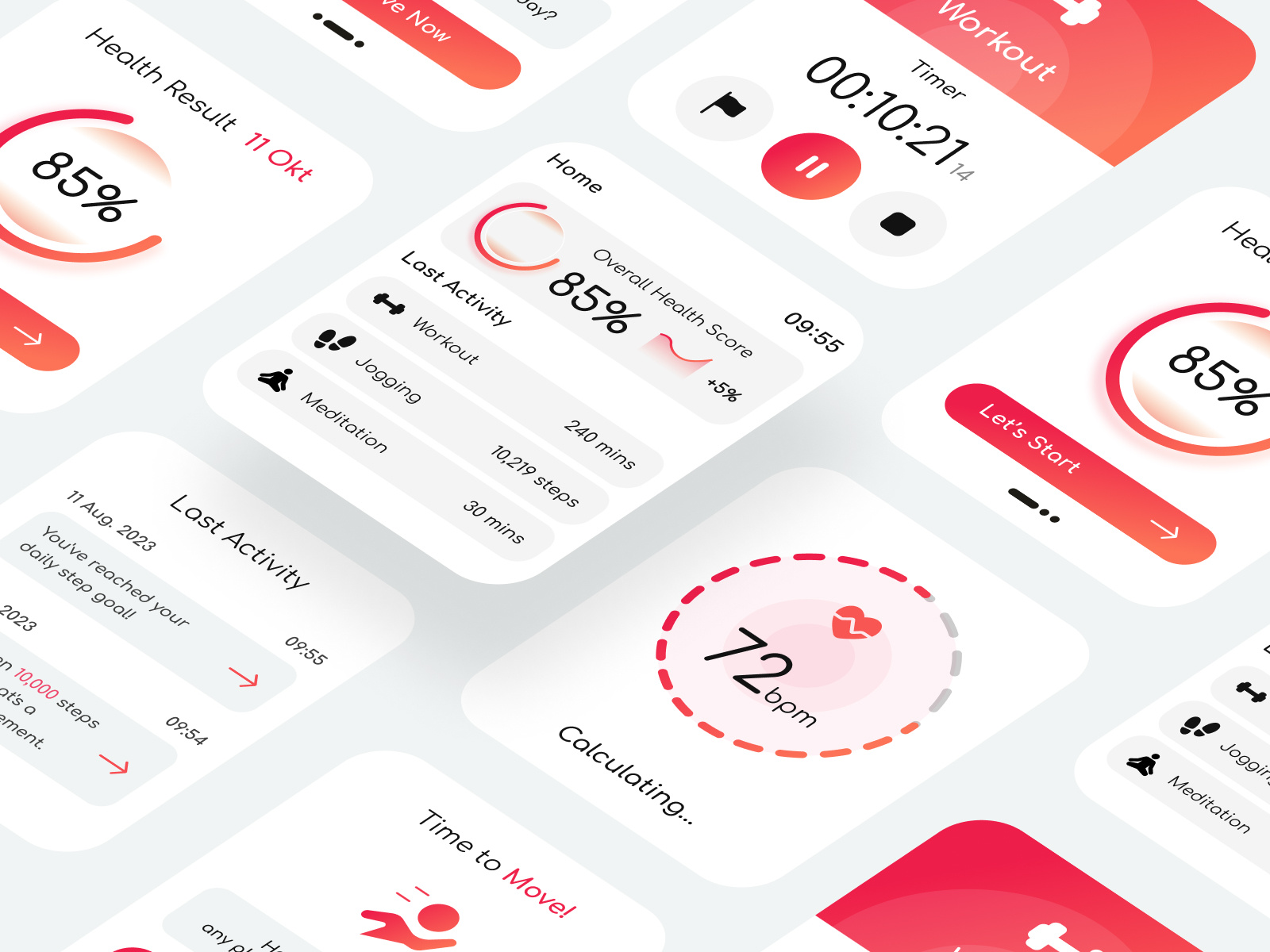 Smart Healthcare Tracker - Apple Watch UI by Mochammad Naufal 🦅 for ...