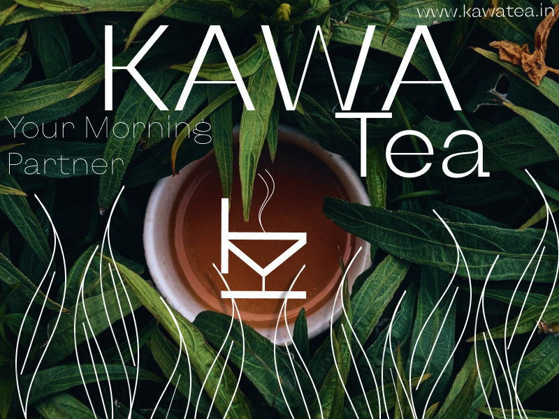 KAWA TEA LOGO & POSTER by Tirth Vaghasiya on Dribbble