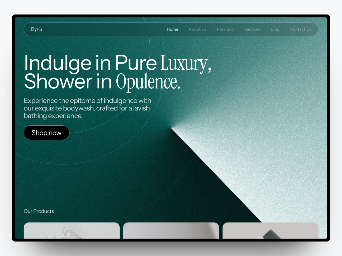 Elysia - Luxury Brand Website by Ashwin Pradeep Kumar on Dribbble