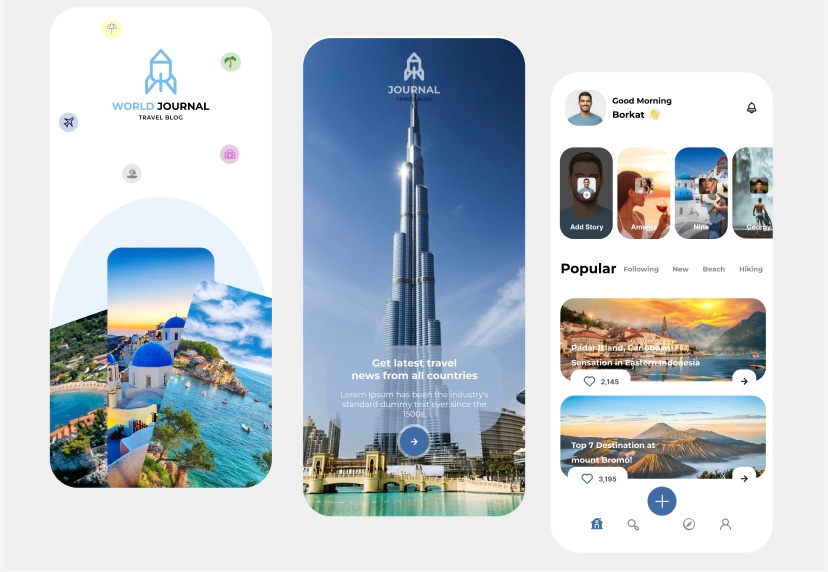 World Journal App ️🏝️⛴️🌏 by Eteri on Dribbble