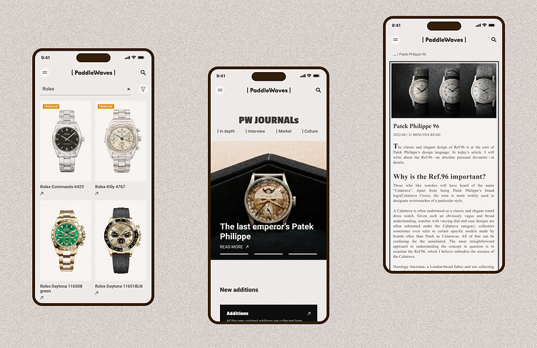Vintage and Fashion Website by SEMO Design Studio on Dribbble