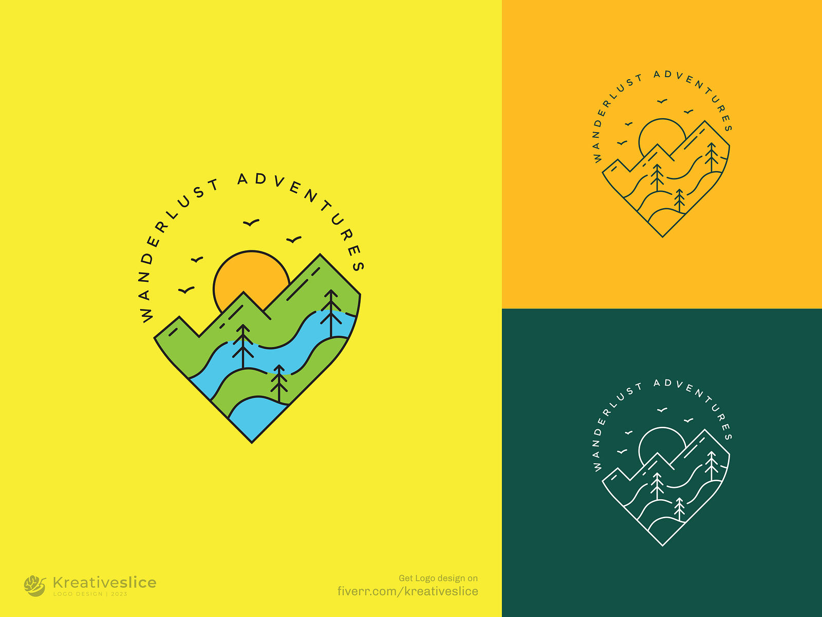 Adventure logo by KreativeSlice on Dribbble